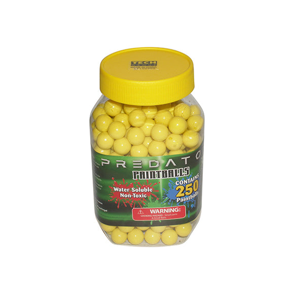 Predator .50 caliber paintballs 250 jar YELLOW – I&I Sports Supply Co ...
